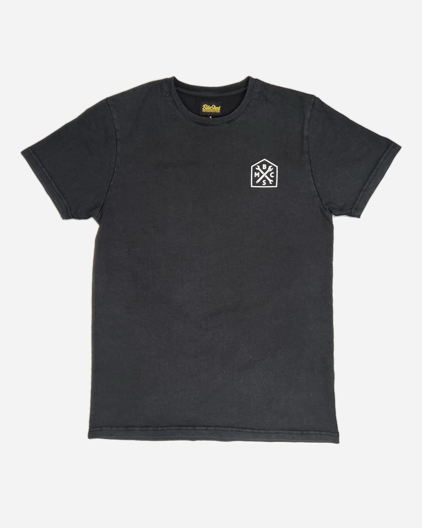 Black Roundel BSMC Logo Print Cotton T-Shirt | Bike Shed Moto Co ...