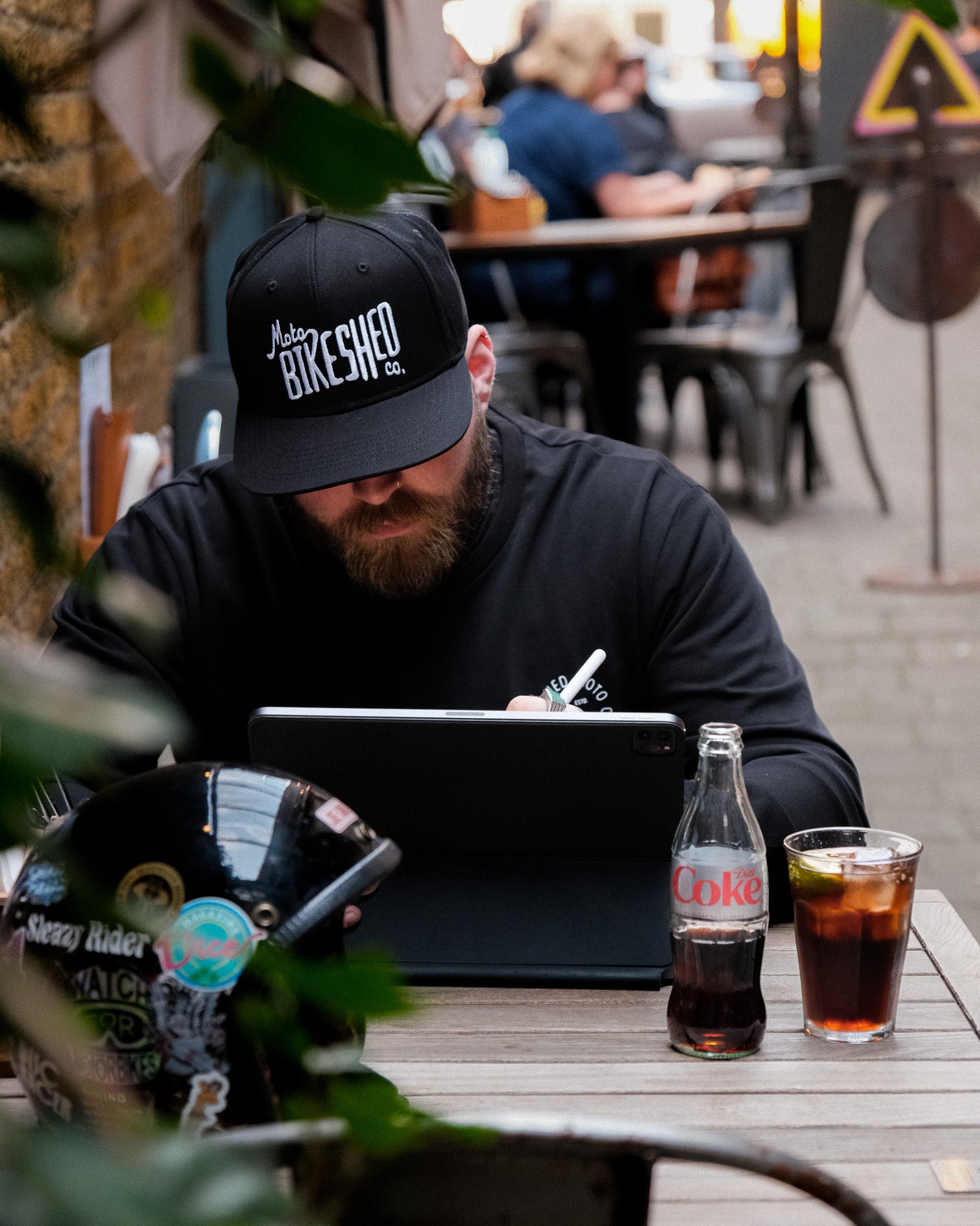 Black Embroidered BSMC Logo Snapback Hat | Bike Shed Moto Co. – Bike ...