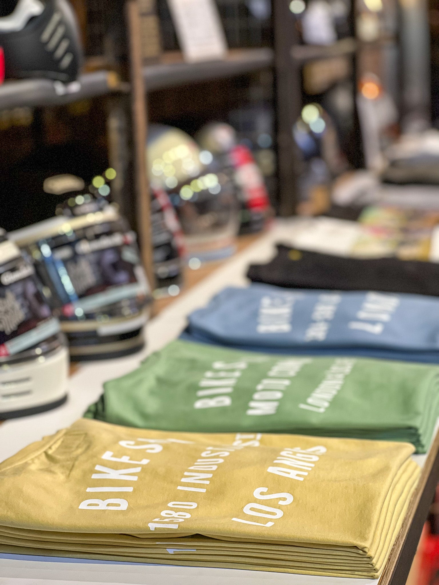 Gold BSMC LA Rocker Logo T Shirt | Bike Shed Moto Co. – Bike Shed Moto ...